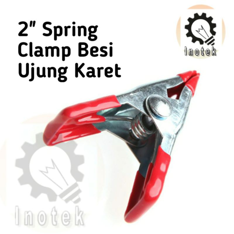 Jual Spring Clamp 2 Inchi Besi Ujung Karet Anti Slip Klem Jepit 2 In ...