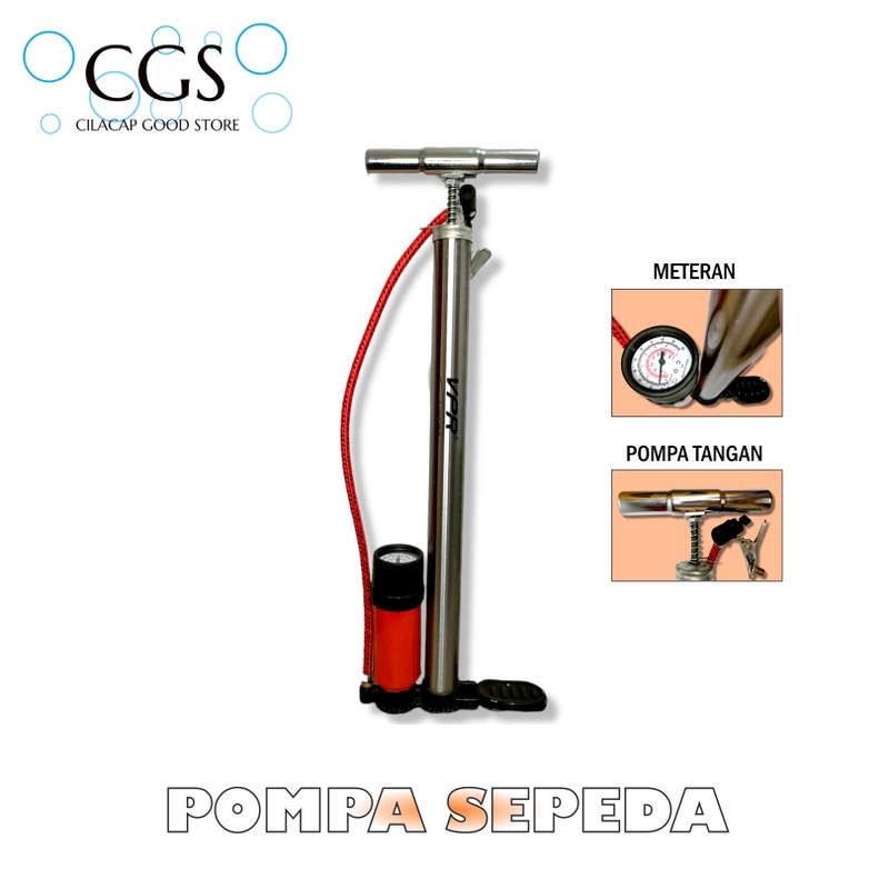 Jual POMPA SEPEDA PLUS METERAN VPR - pompa angin sepeda - pompa ban ...