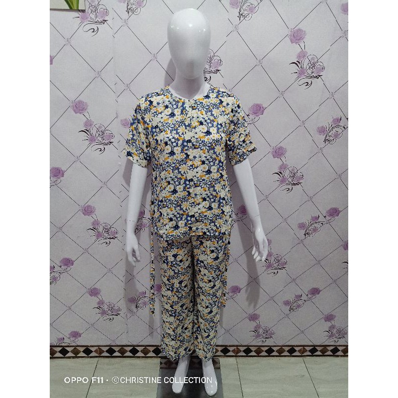Jual PIYAMA ONE SET/PIYAMA BUSUI MOTIF TIE DYE BAHAN KATUN RAYON ...