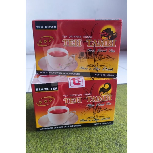 Jual Teh Tambi | Teh hitam Cakil (BOP) 100 gr (kemasan baru) | Shopee ...