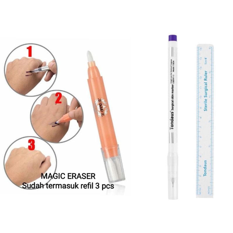 Jual Magic Eraser penghapus spidol sulam tandous skin marker | Shopee Indonesia