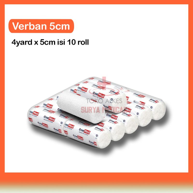 Jual Kasa Verban Gulung 5cm | Perban Pembalut Luka Roll Onemed | Shopee ...