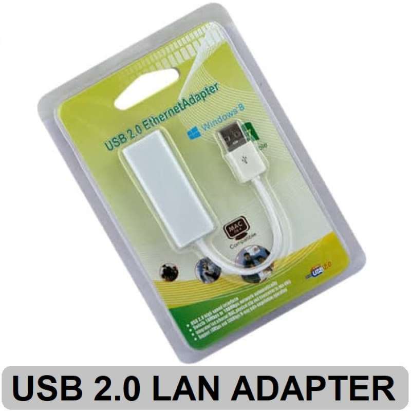 Jual USB TO LAN 2.0 / Usb 2.0 to Ethernet / Kabel Usb to Lan RJ45 Cat5E ...