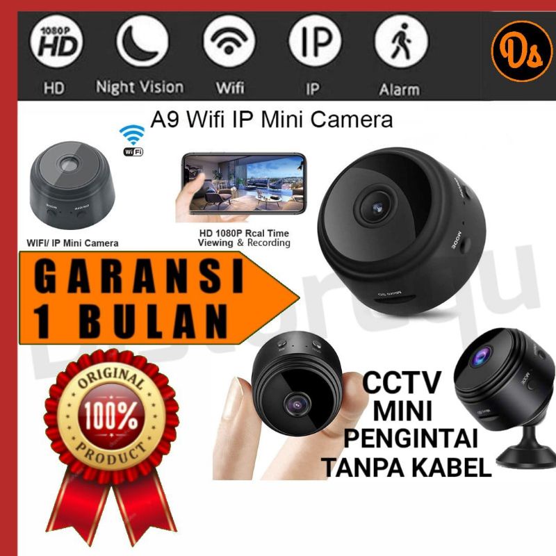 Jual CCTV MINI ORIGINAL Mini WiFi IP Camera CCTV 1080P - A9 kamera cctv ...