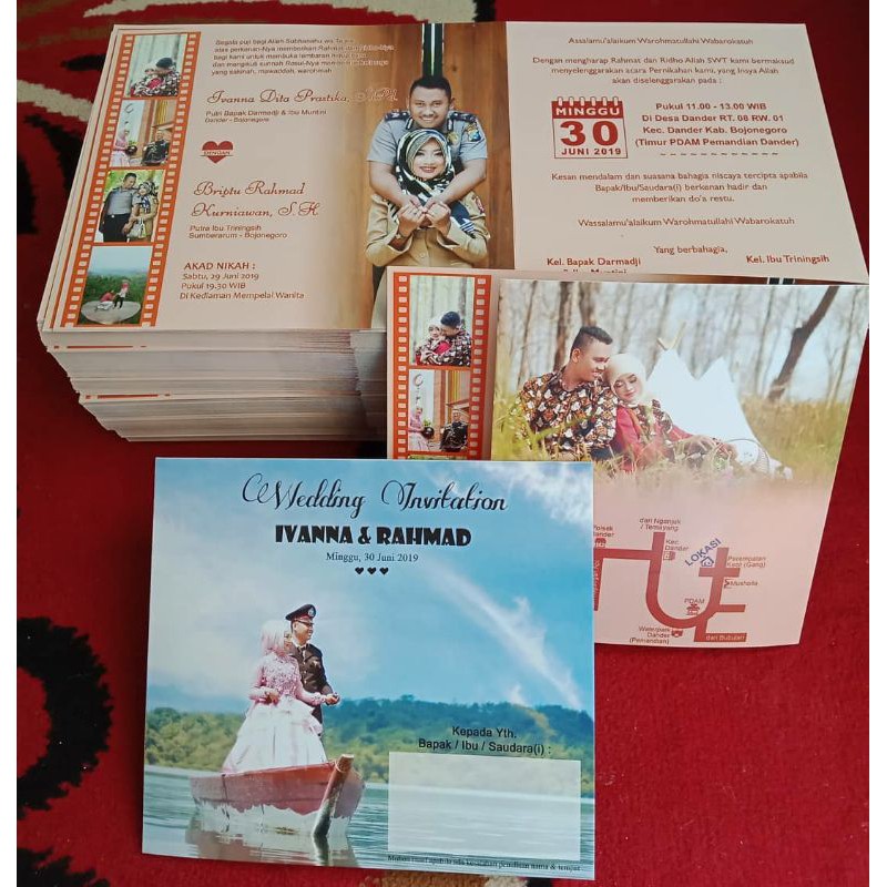 Jual Undangan Pernikahan Custom Full Foto | Shopee Indonesia