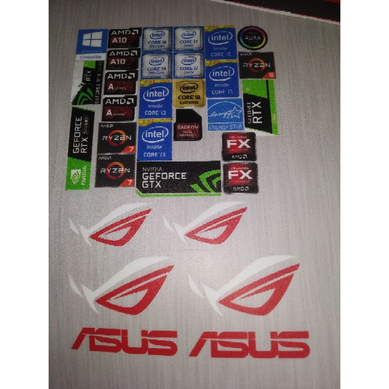 Jual 1 set stiker buat accesoris laptop emblem laptop dan hp | Shopee ...