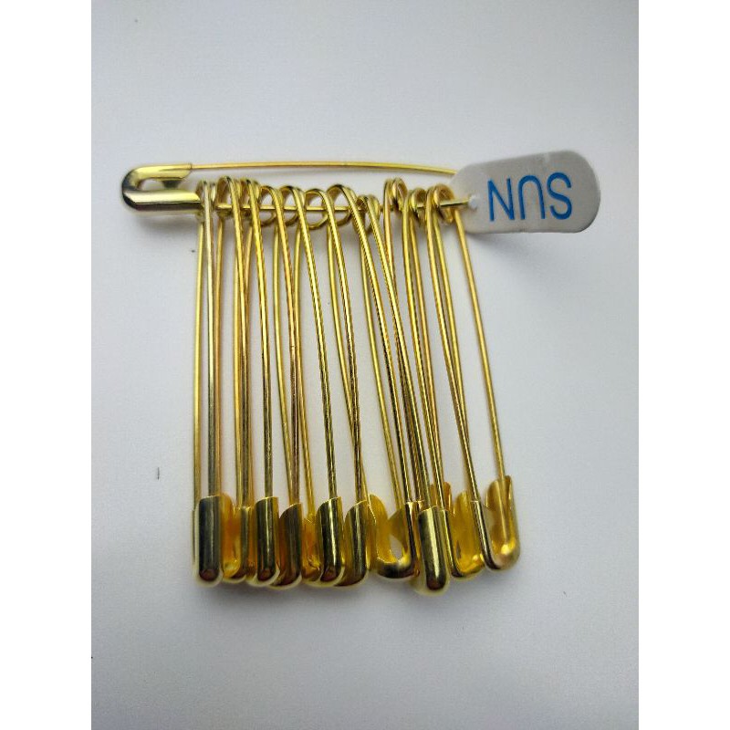 Jual MURAH & JAMINAN ORI 1 renteng Peniti Jumbo SUN Kuning Emas / SUN ...