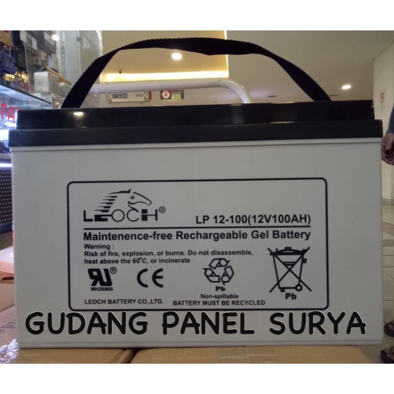 Jual Aki Battery Leoch Baterai 12V 100AH (12-100Ah) Gel Battery | Shopee Indonesia