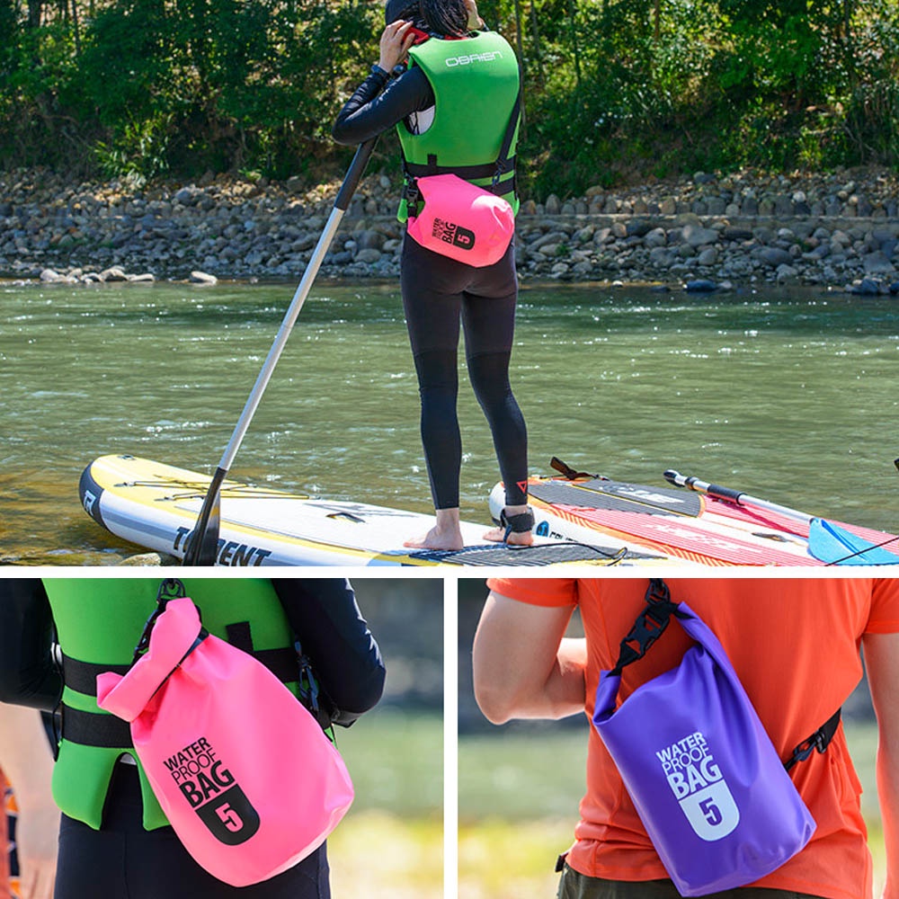 Jual Dry Bag 5 Liter - Tas Penyimpanan Waterproof Anti Air Debu Bisa Jadi Pelampung Tas Anti Air ...