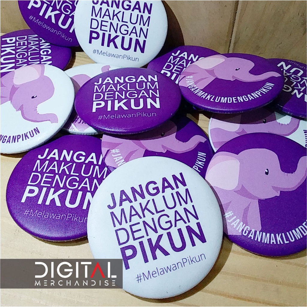 Jual Bross Pin Jepit Peniti Diameter 58mm Desain Custom | Shopee Indonesia