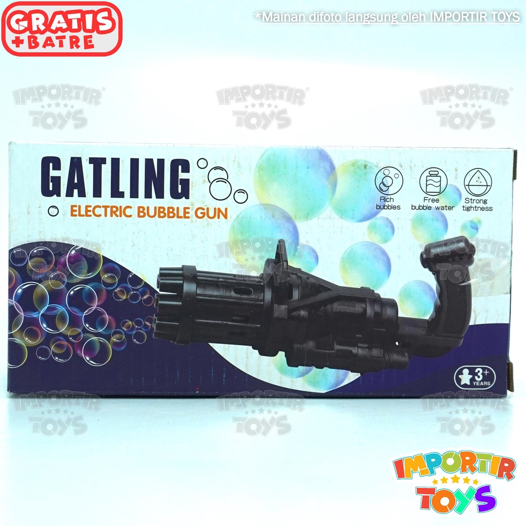 Jual Mainan Pistol Bubble Anak Senjata Gatling Gun Electric Machine ...