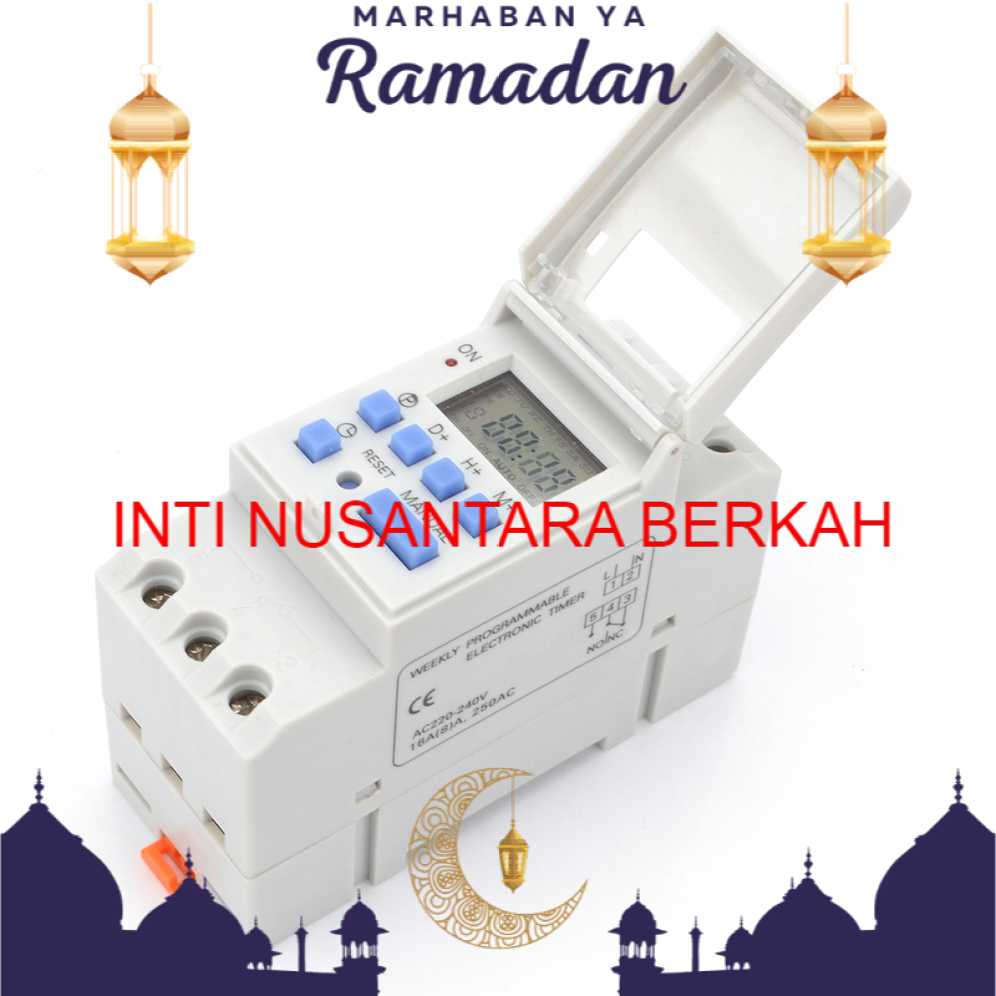 Jual Taffware Timer Programmable Time Switch Relay 16a 220v 2000w