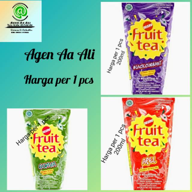 Jual Fruit Tea All Varian Rasa Satuan 200ml | Shopee Indonesia