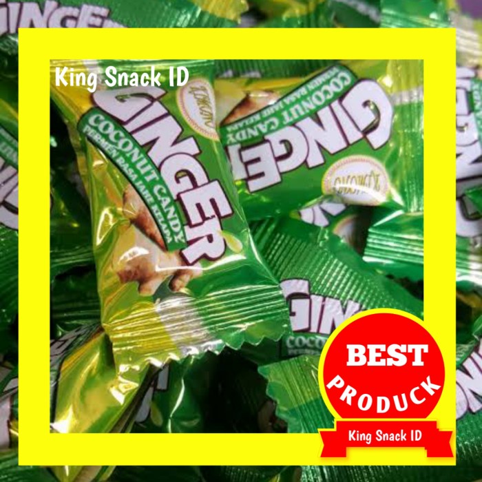 Jual PERMEN GINGER / PERMEN JAHE KELAPA 160GR / KIMONO GINGER COCONUT ...