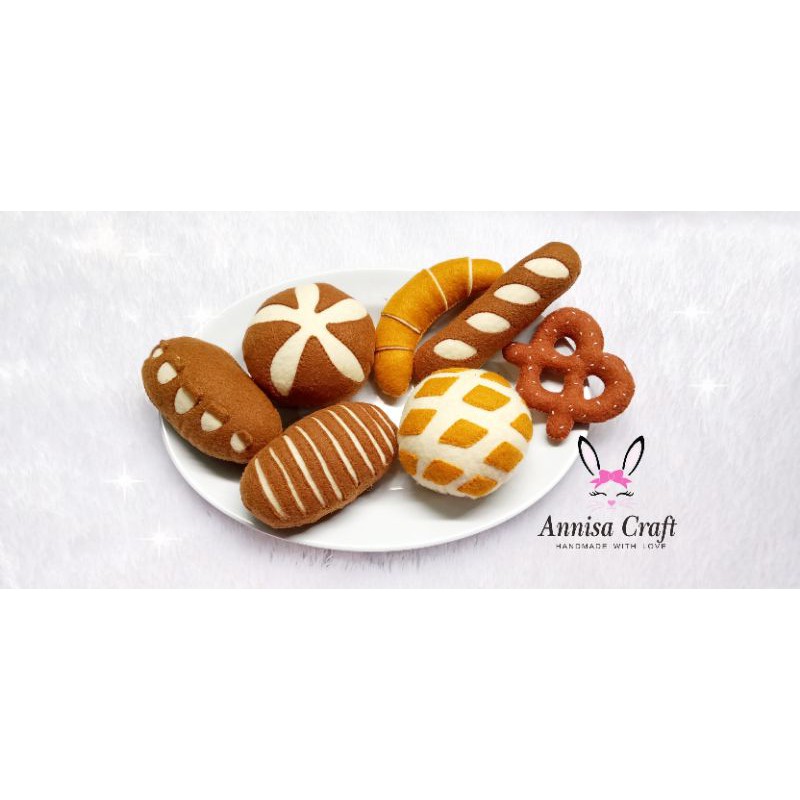 Jual ROTI FLANEL / FELT BAKERY / MAINAN EDUKASI / SOUVENIR | Shopee ...