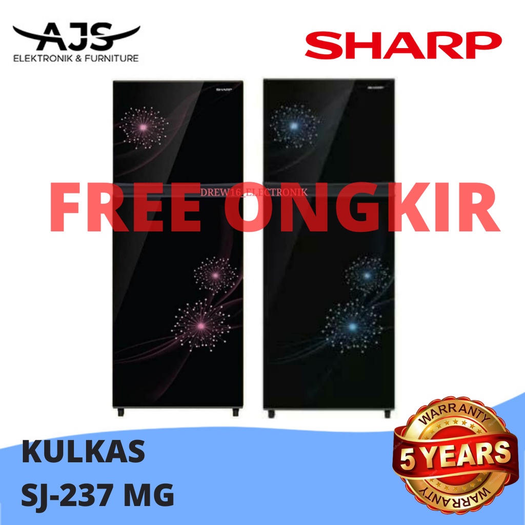 Jual Kulkas Sharp 2 Pintu SJ-237MG New Design. No Frost & Low Watt ...