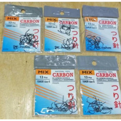 Jual MATA PANCING UDANG MIX CARBON 1045R per kotak 40 bungkus | Shopee ...
