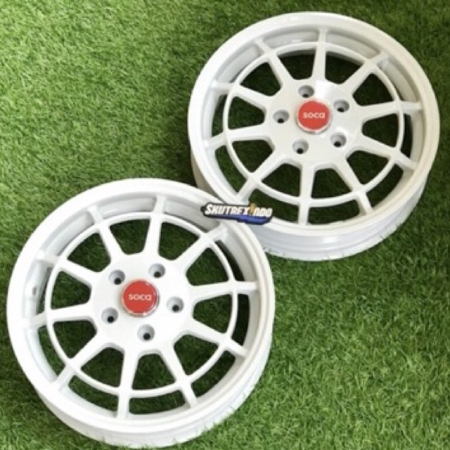 Jual Velg SOCA R-AR 12inc Front & Rear White Vespa Sprint Prima GTS LX ...