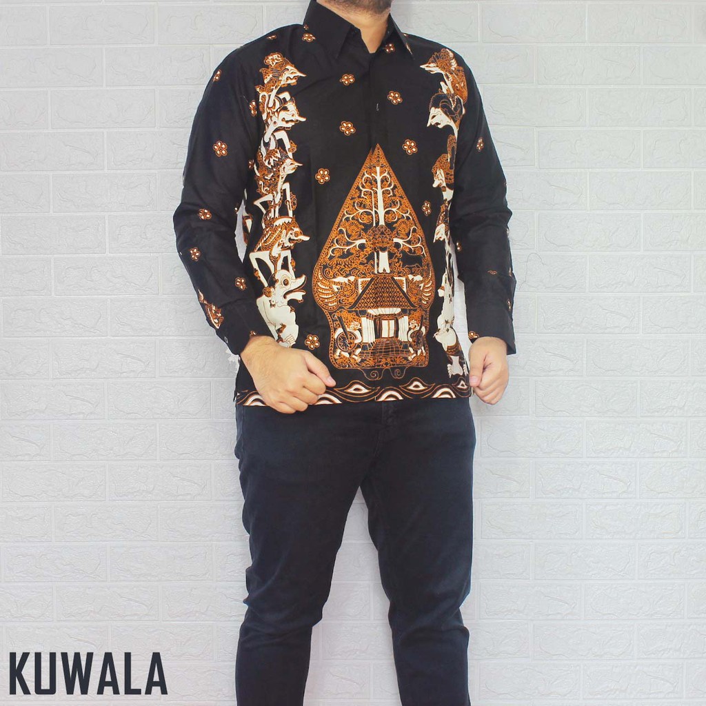 Jual Baju Batik Pria Reguler Fit Motif Kuwala | Shopee Indonesia
