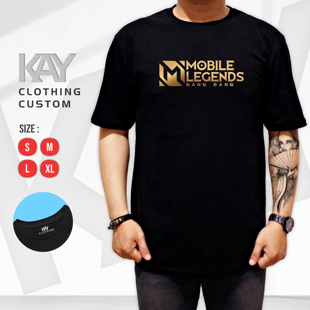 Jual Kaos ML MOBILE LEGENDS LOGO ROLE/ Baju Games Oversize S M L XL 2XL 3XL 4XL KAY34 | Shopee ...