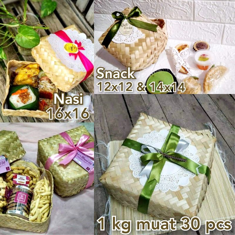 Jual besek bambu , box nasi, tempat makanan, peralatan, hampers ...