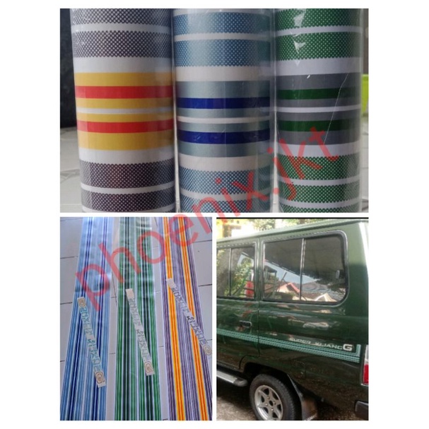 Jual Stiker list body mobil super kijang G 1.5 lama satu set warna ...