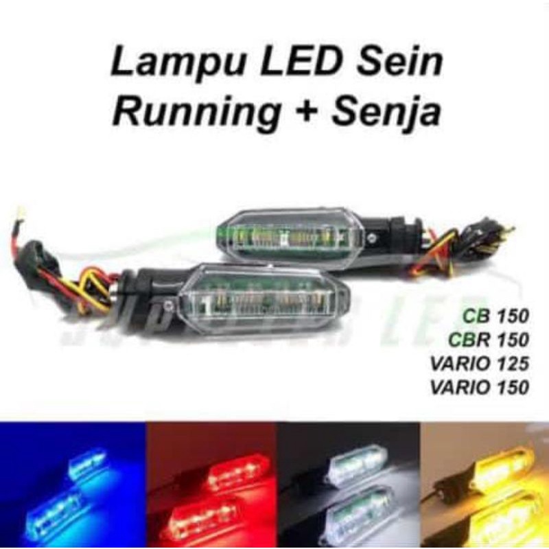 Jual LAMPU SEIN RUNNING 2 MODE LAMPU SEN LED SEPASANG MODEL CB150R ...