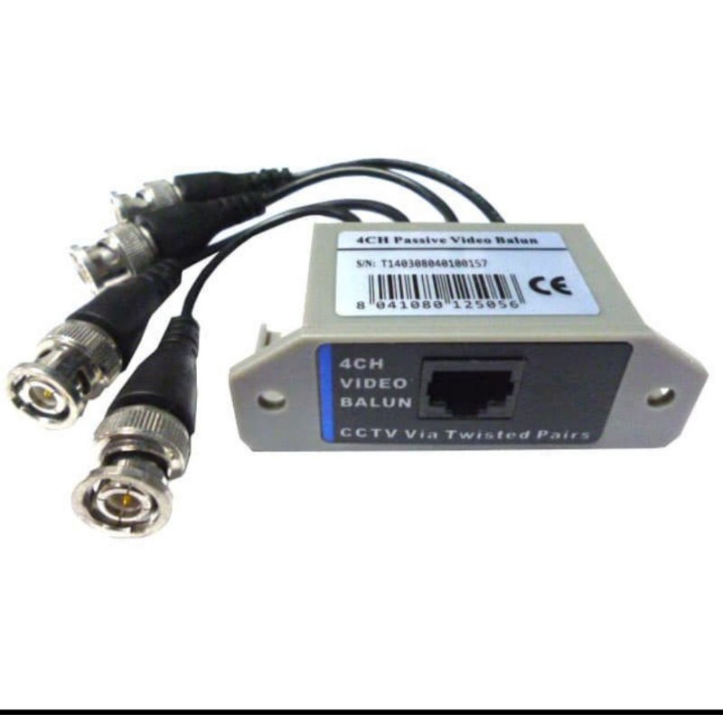 Jual Video balun 4ch video balun 4 Channel original Taiwan hybrid 4 ...