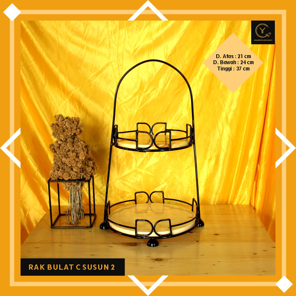 Jual RAK BULAT C SUSUN - RAK KUE - RAK KAYU DAN BESI - RAK SERBAGUNA ...