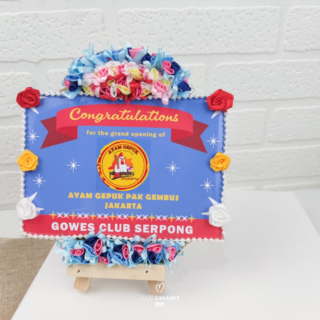 Jual PAPAN BUNGA MINI - Ready Stock! Bebas Custom / karangan bunga ...