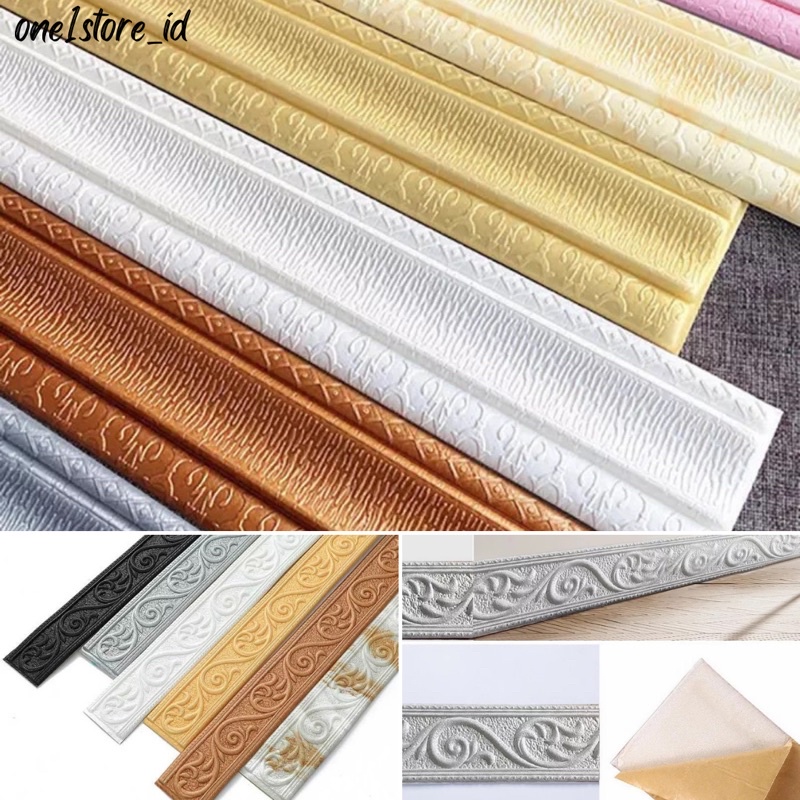 Jual List Wallpaper Dinding 3D Foam Wallpaper Border 115cm x 5mm ...