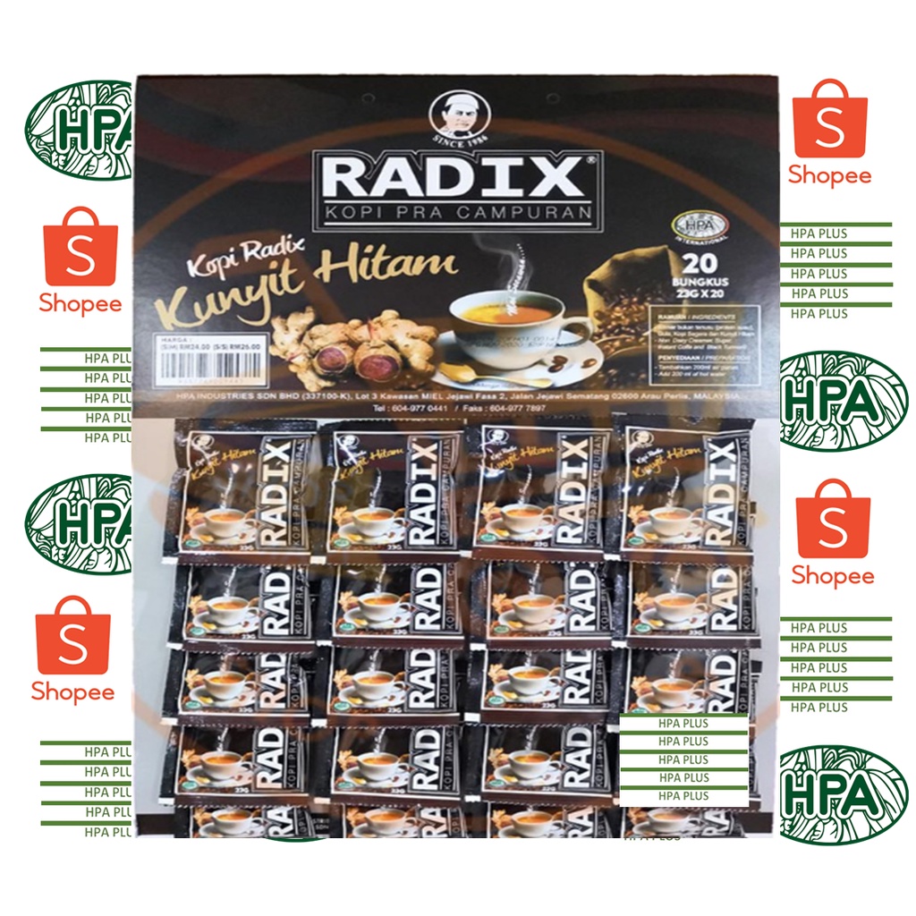 Jual Radix Kunyit Hitam HPA Malaysia isi 20 Sachet Import 100% dijamin ...