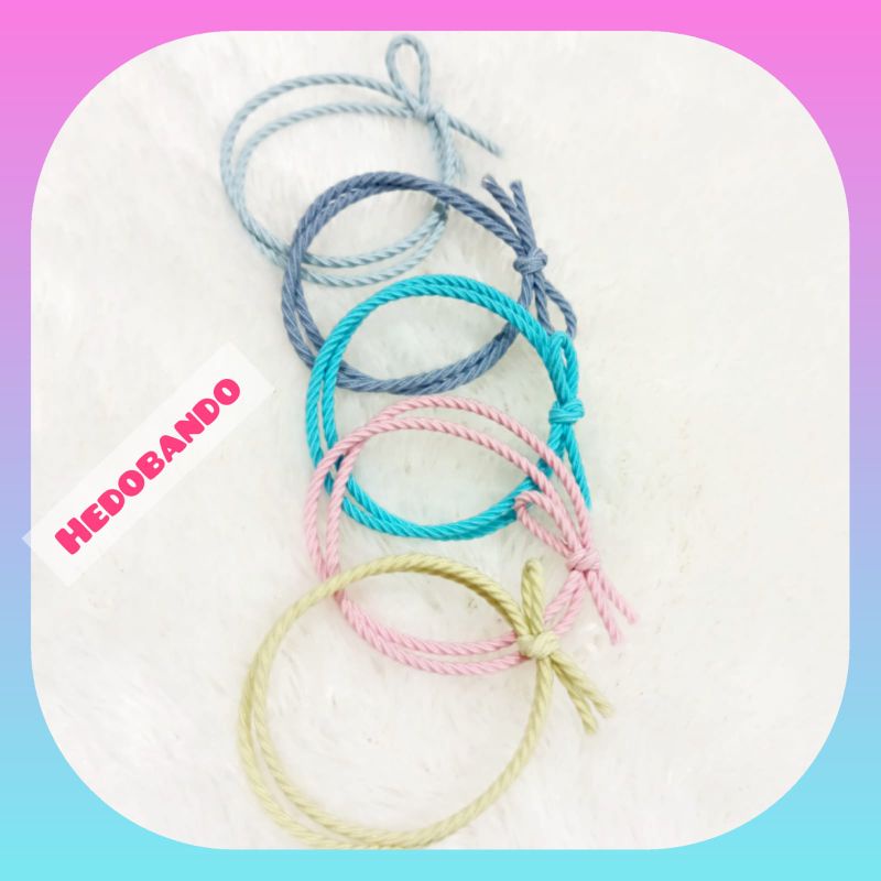 Jual IKAT RAMBUT KOREA - DOBEL TALI TAMBANG - KARET IMPORT | Shopee ...