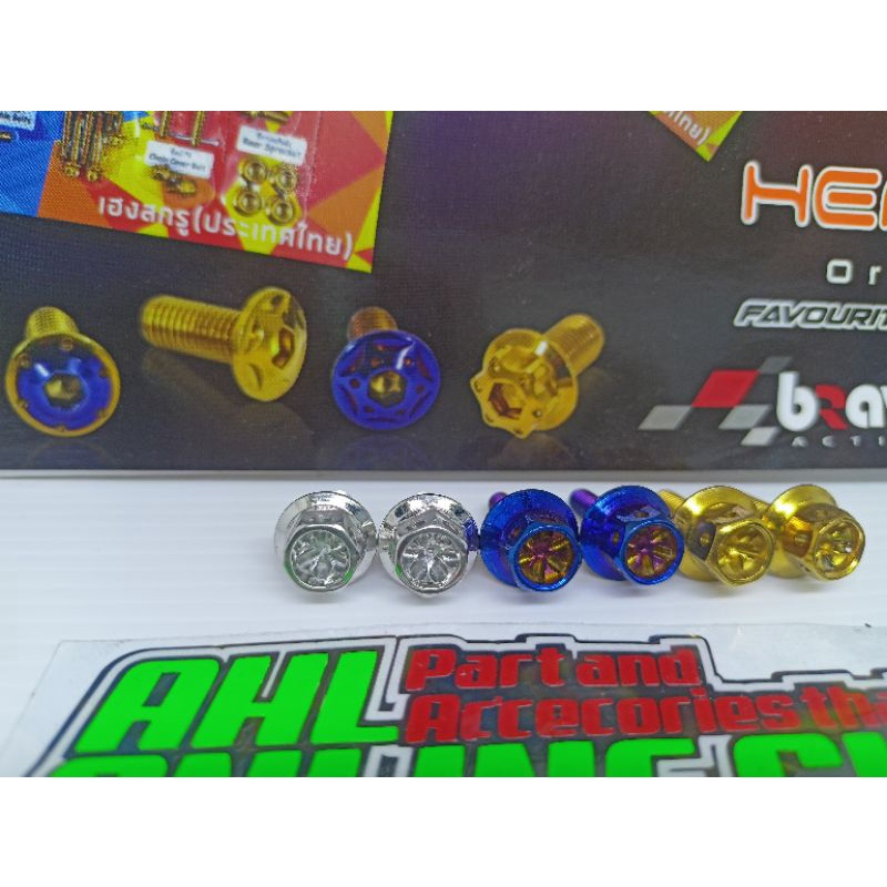 Jual baut m4 x 1,5cm drat 6 probolt stainless original heng baut minyak ...