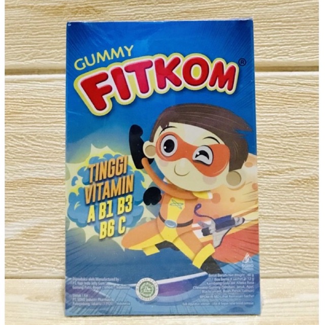 Jual Fitkom Gummy Multivitamin | Fitkom Gummy Biru 5 Sachet | Shopee ...