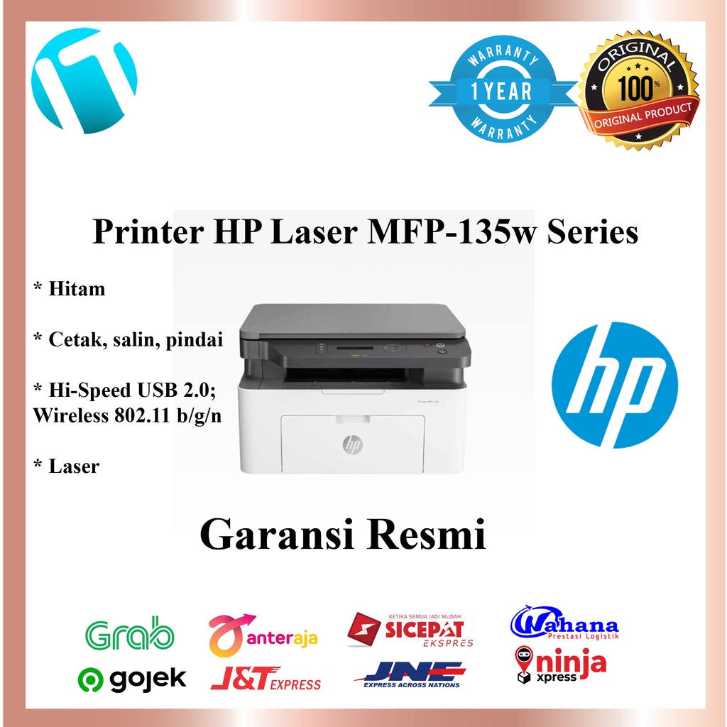 Jual Printer HP Laser MFP-135w Series ( Print, Scan, Copy, Wireless ) | Shopee Indonesia
