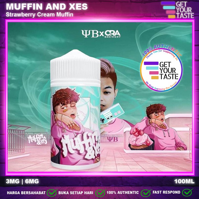 Jual Liquid YB Muffin and Xes Strawberry 100ML by Reza Arap x Ora ...