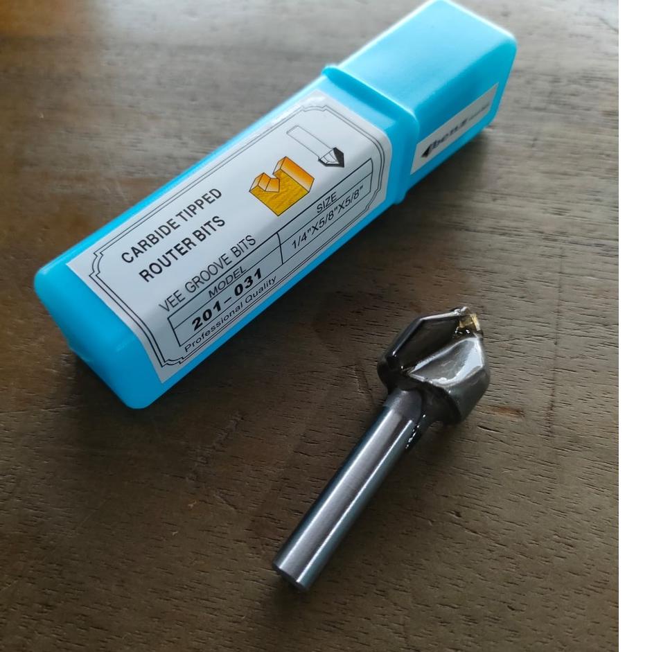 Jual Benz Mata Router Profil Tekuk ACP 6mm 12mm 16mm Vee Groove Bits ...