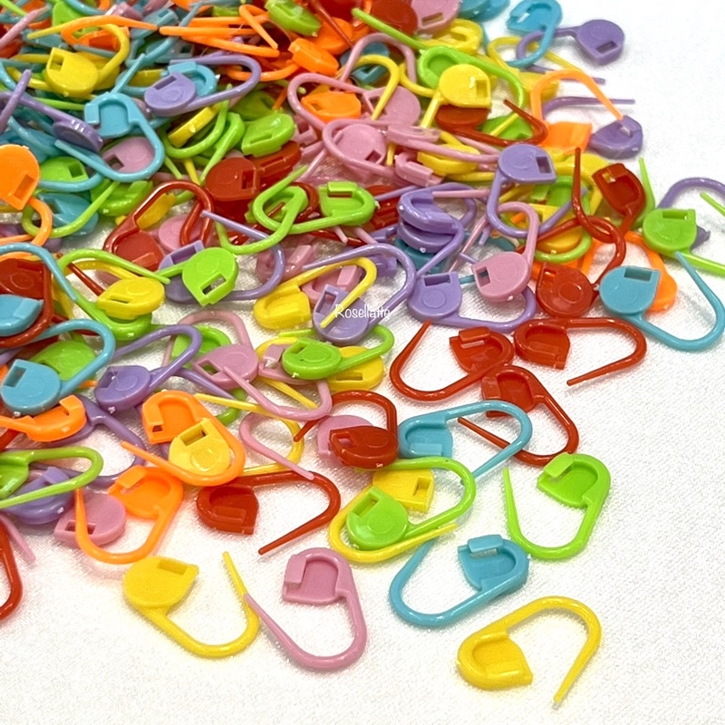 Jual Penanda Rajut Rajutan Peniti Hijab Warna isi 10 | Shopee Indonesia