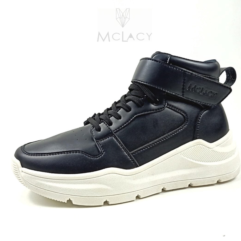 Jual MCLACY - Sepatu Local Sneakers - Beast High/Low Black | Shopee ...