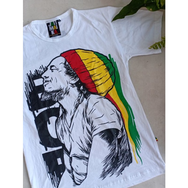 Jual kaos bob marley baju rasta reggae rege slank musik jamaica jamaika ...