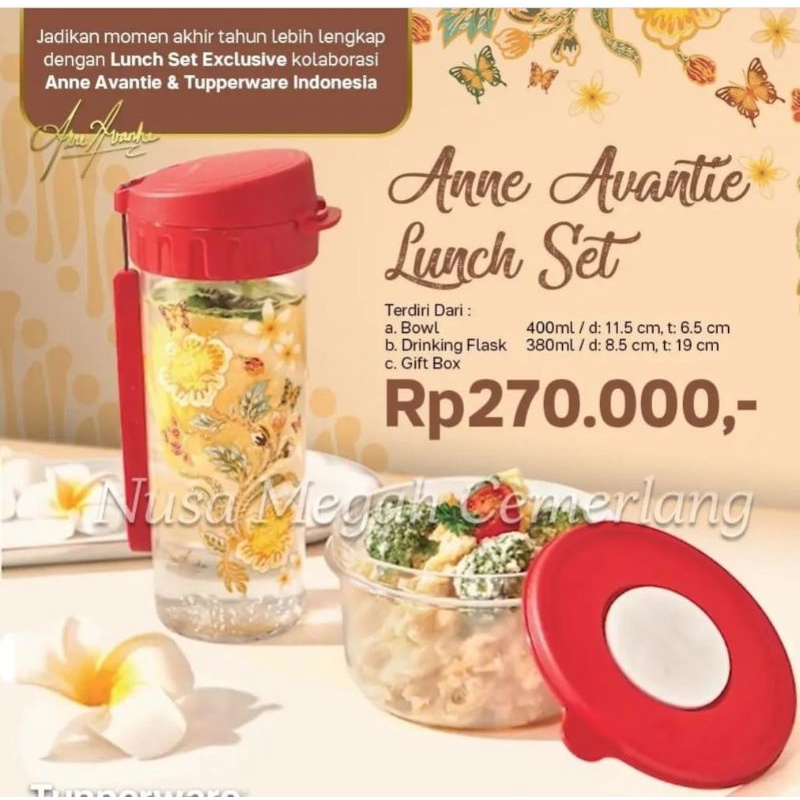Jual anna avantie lunch set by tupperware | Shopee Indonesia