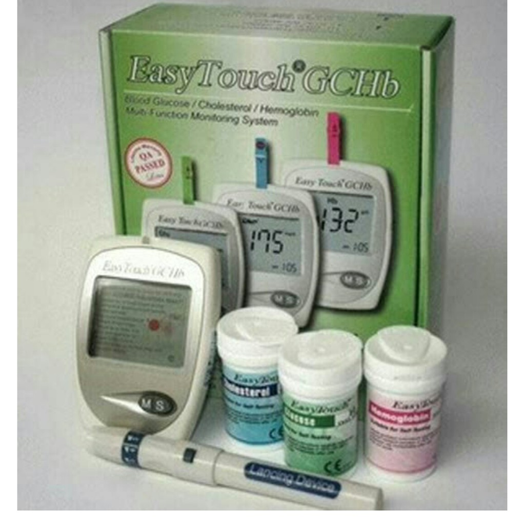 Jual ALAT CEK DARAH EASY TOUCH GCHB ( GLUKOSA, KOLESTEROL , HB ...