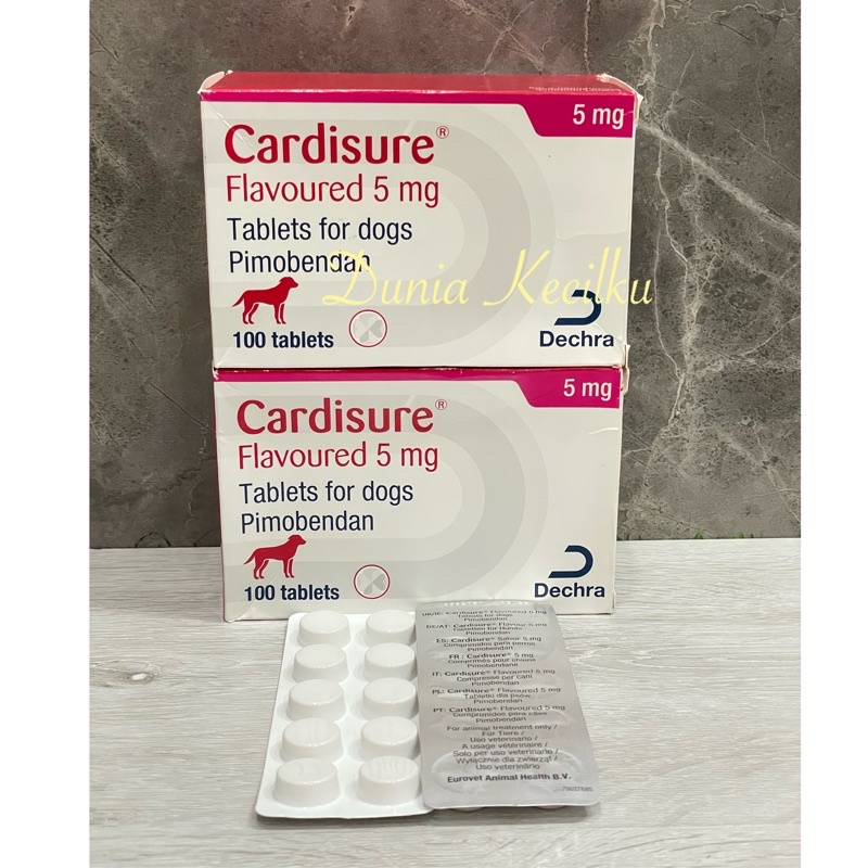 Jual Cardisure Flavoured 5mg Pimobendan Obat Jantung Anjing (PER TABLET ...