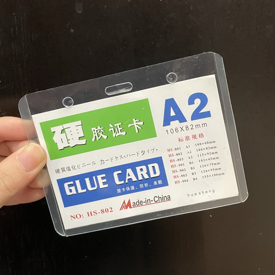Jual Tempat kartu idcard id Card Case A2 Bening ukuran 10,6 x 8,2 cm isi 20pcs | Shopee Indonesia
