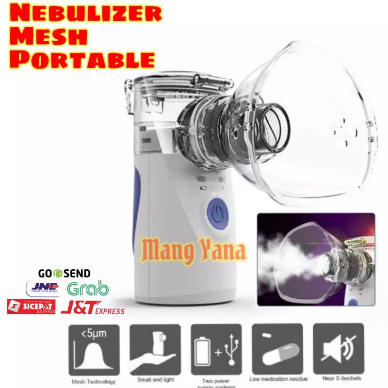 Jual Nebulizer Mesh Portable Alat Inhalasi Uap Terapi Pernapasan Asma ...