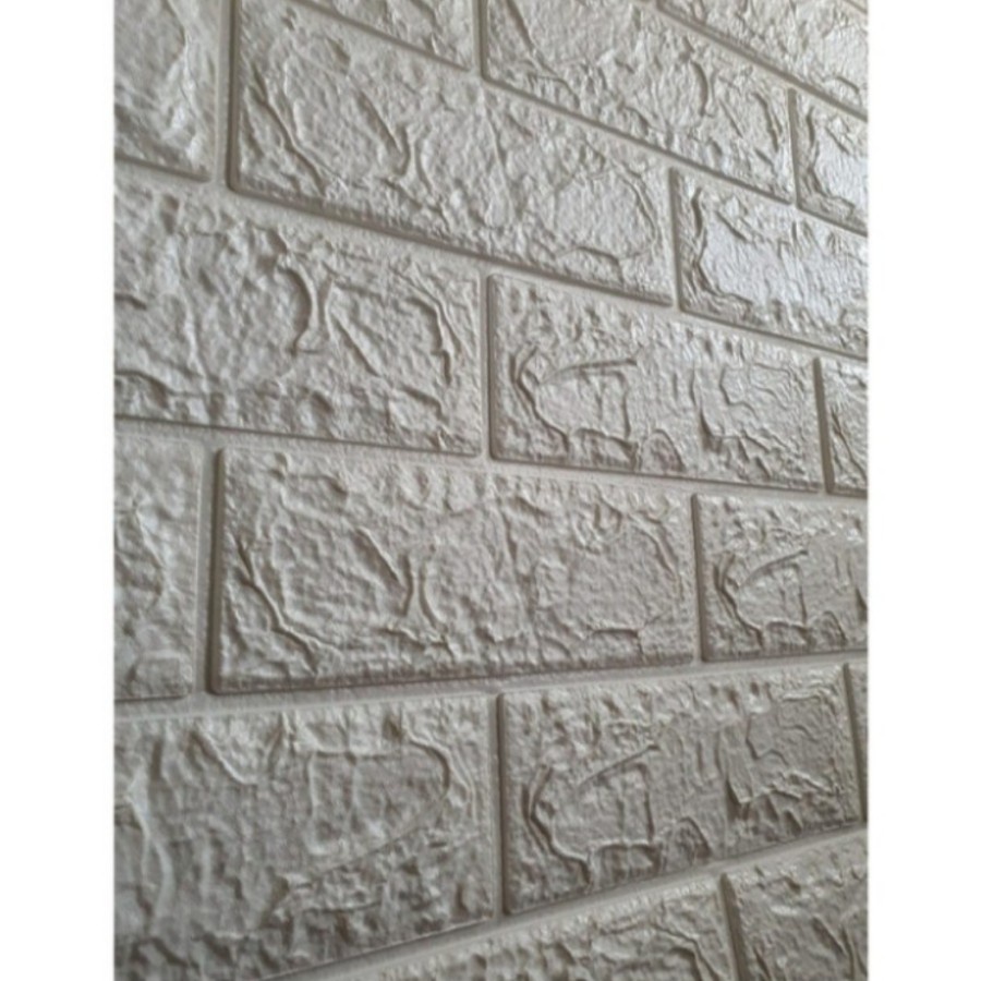 Jual STICKERFOAM 3D TIMBUL/ WALLPAPER DINDING BATA PUTIH 3 MM WALLFOAM ...