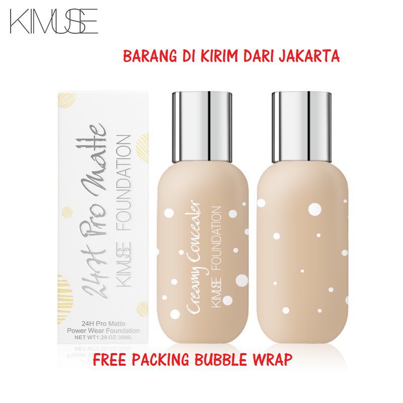 Jual Kimuse 24 H Pro Matte Power Wear Foundation KS 203 / ALAS BEDAK ...