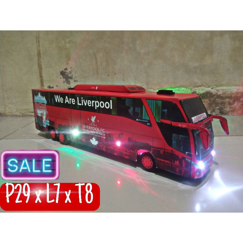Jual miniatur papercraft bus Liverpool | Shopee Indonesia