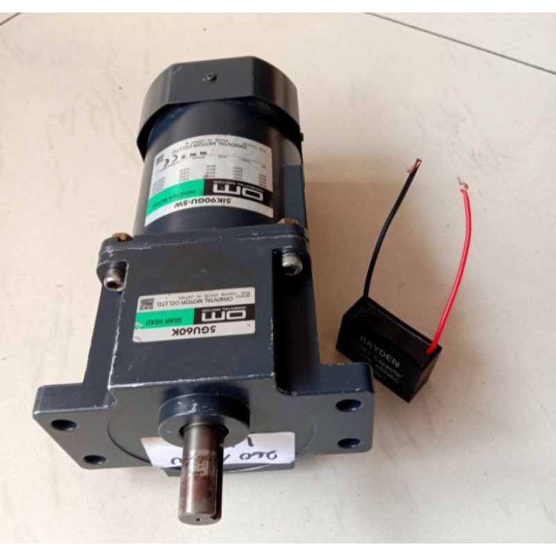 Jual AC Motor Gearbox 3phase 220V 90W Ratio 1:60 Oriental motor ...